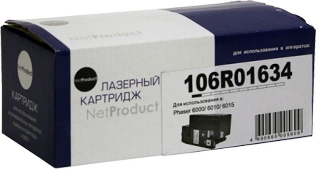 Тонер-картридж NetProduct (N-106R01634) для Xerox Phaser 6000/ 6010 ...